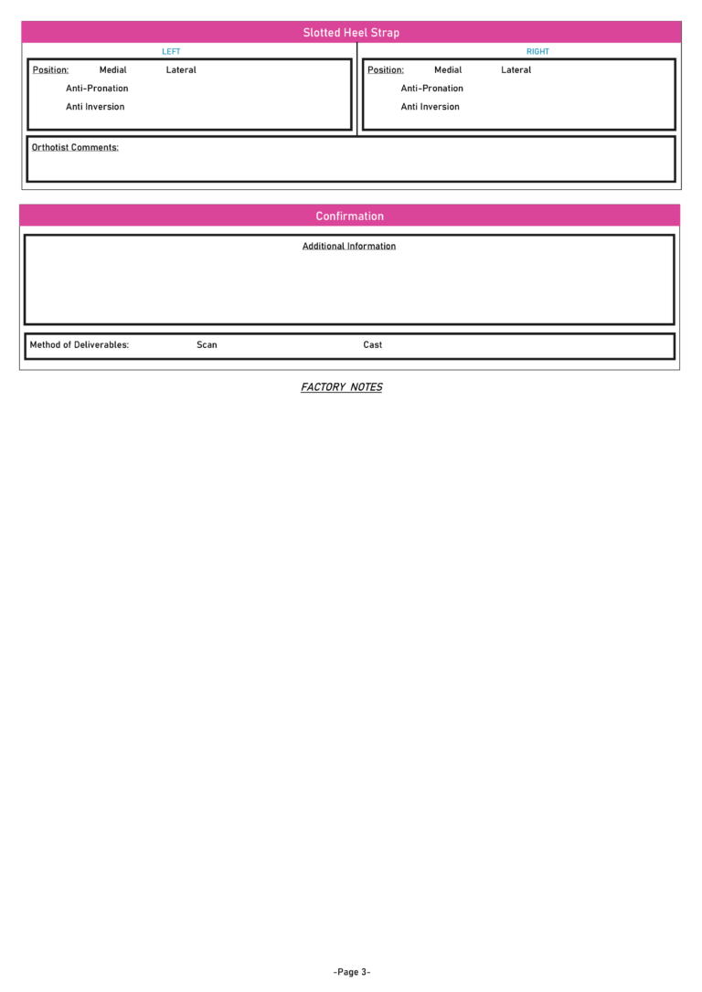 How to complete the MedFac Orthotics AFO prescription chart - Medfac ...