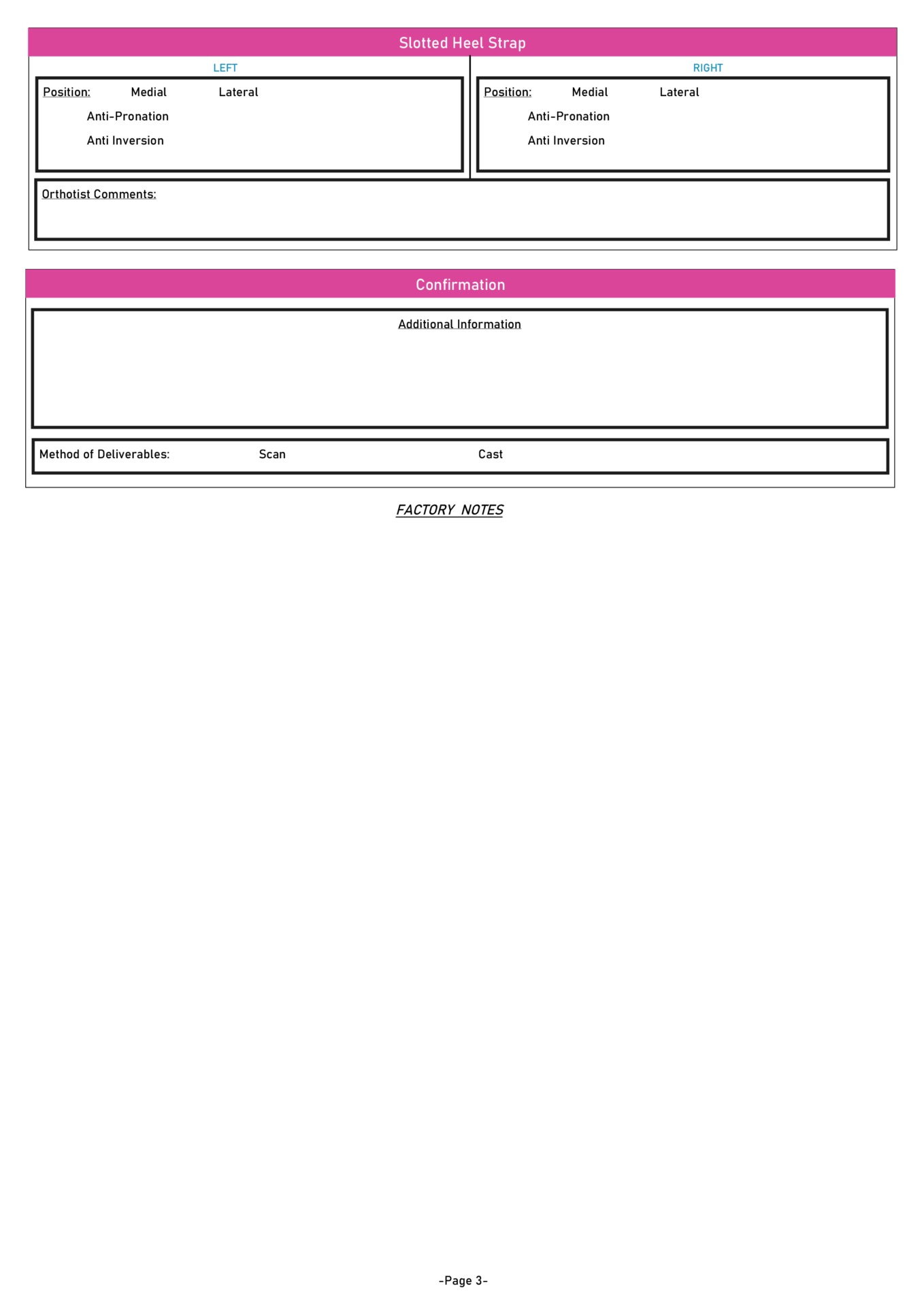 How to complete the MedFac Orthotics AFO prescription chart - Medfac ...